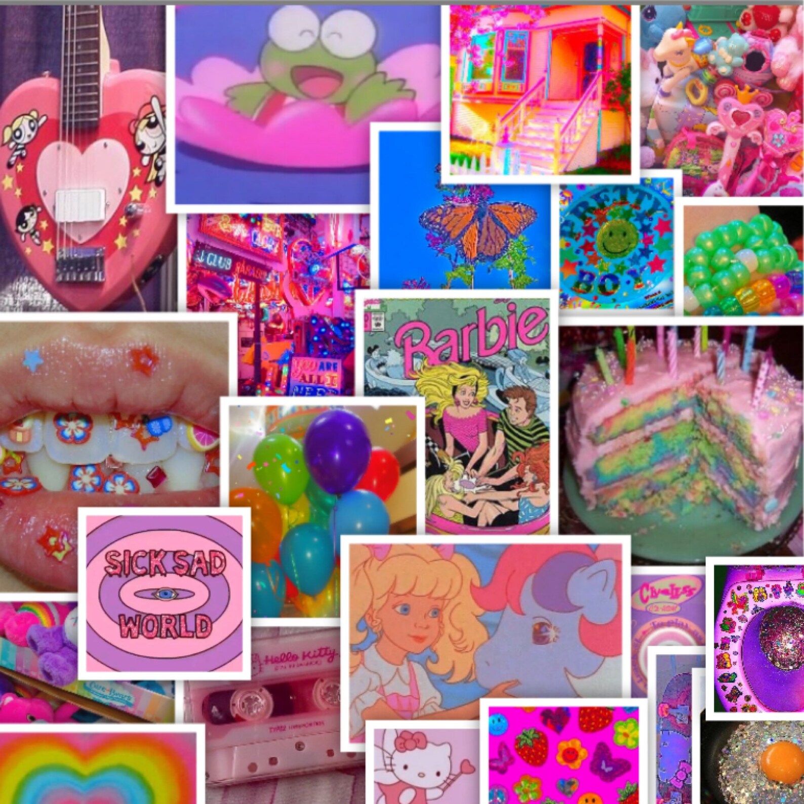 117 pieces kid core/alt/indie/scenecore photo wall collage | Etsy