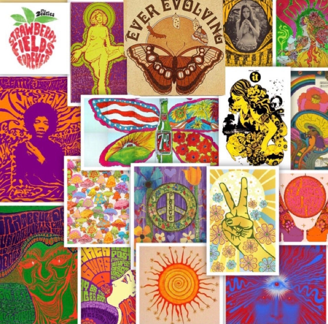 College Decor 105 Pieces Indie 60/70s Photo Wall Collage - Etsy