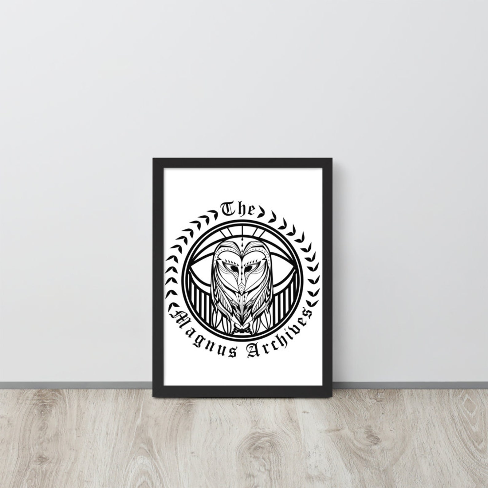 The Magnus Archives Framed Poster | Animal and Owl Lover Gift | British ...