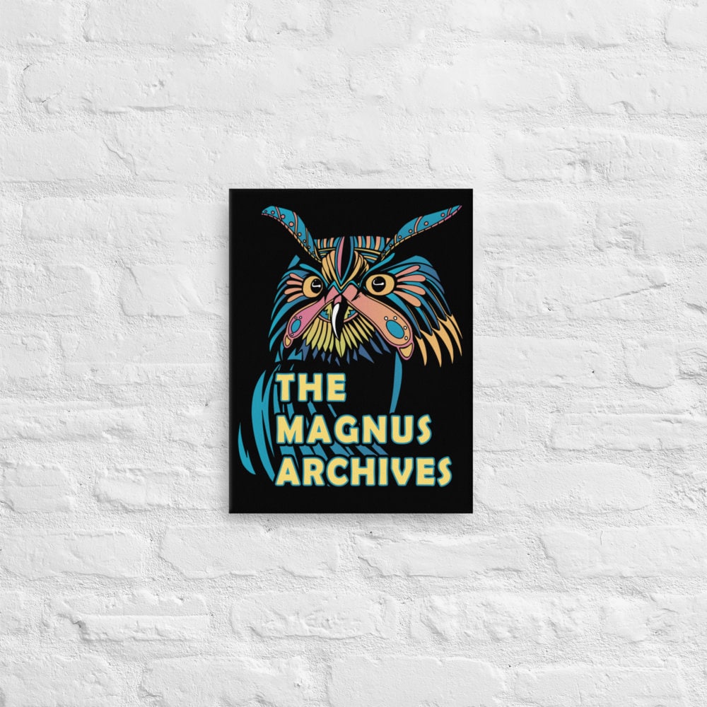 The Magnus Archives Canvas With Colorful Owl | Animal and Owl Lover ...
