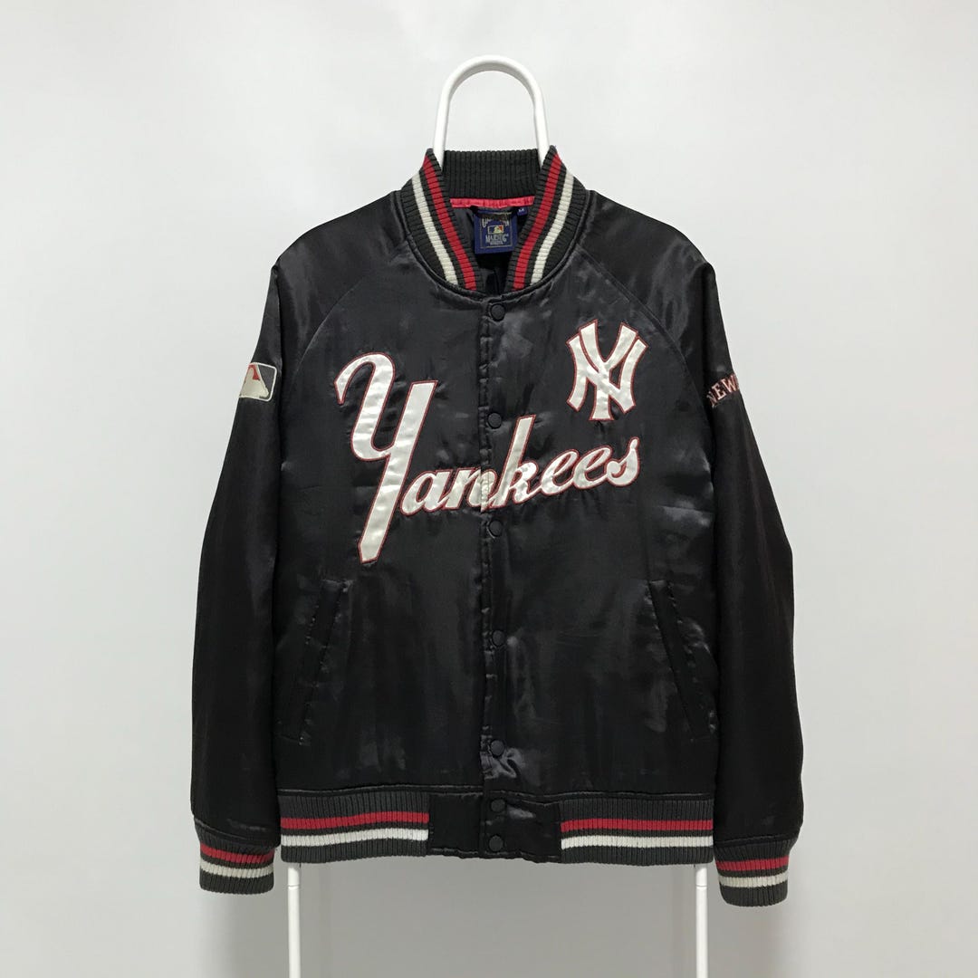 NEW YORK YANKEES Vintage Majestic Mlb Bomber Jacket Usa Baseball Size M ...