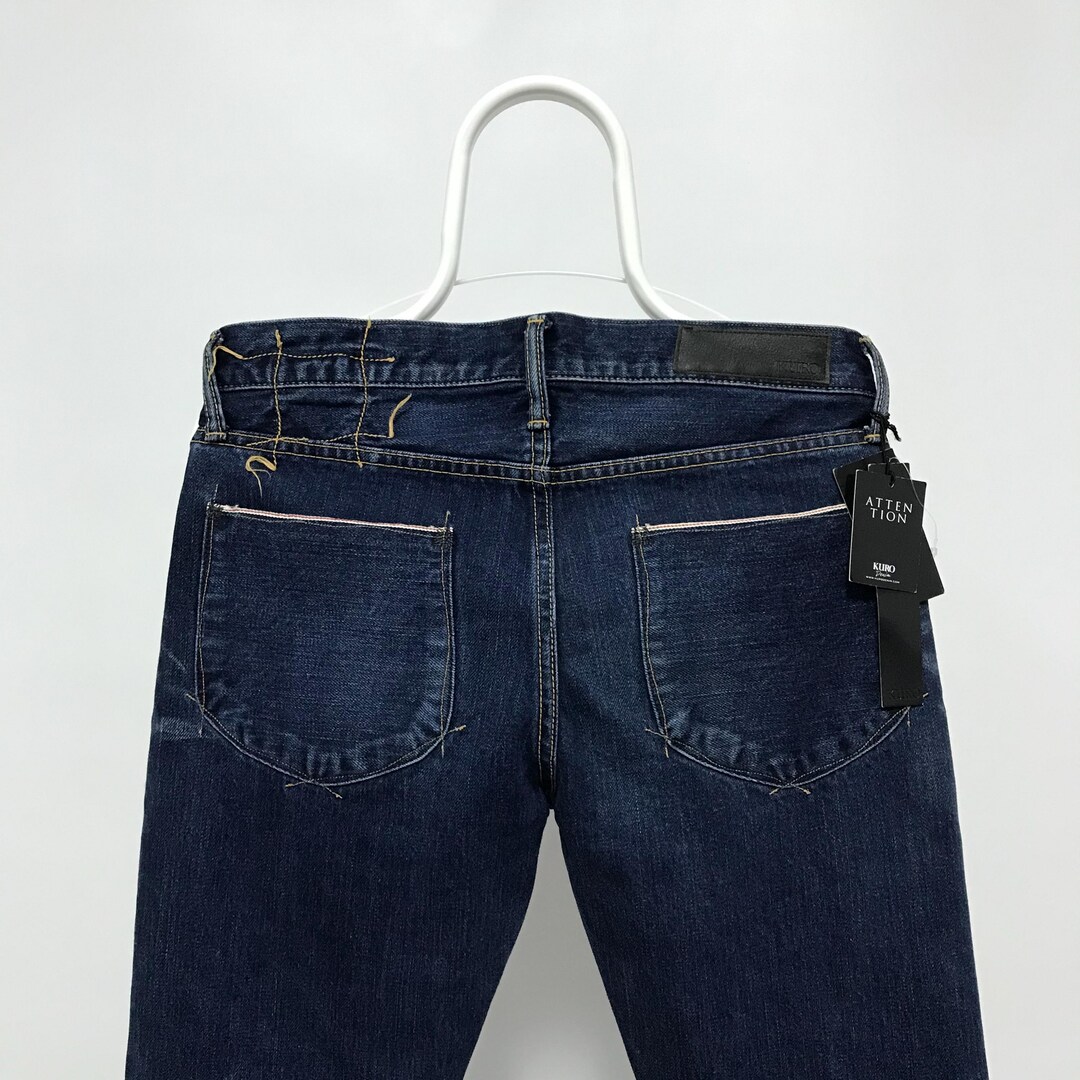KURO Graphite Vintage Wash Denim Selvedge Jeans Faded Indigo Made in ...