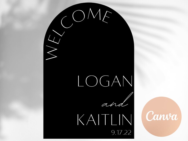 Wedding Welcome Sign Template, Printable Welcome Sign, Arch Welcome ...
