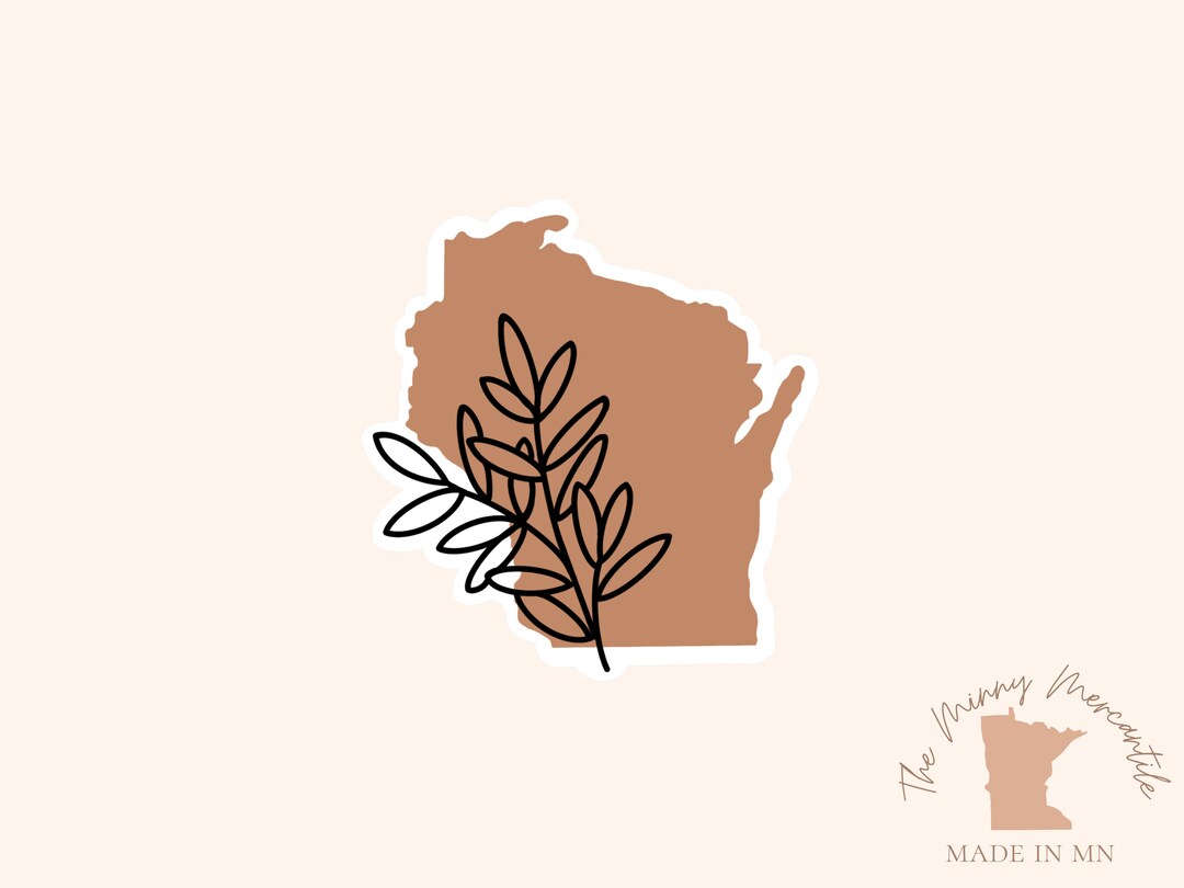 Wisconsin Sticker | Cute Wisconsin Sticker | WI Sticker | Madison ...