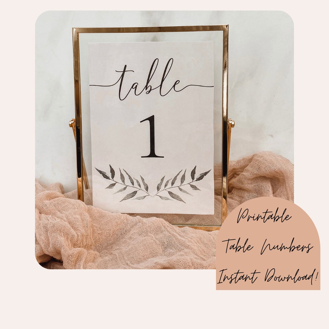 Printable Wedding Table Numbers Wedding Table Numbers - Etsy