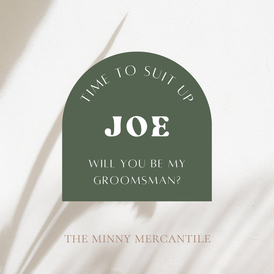 Groomsmen Proposal Sticker, Best Man Proposal Sticker, Groomsman ...