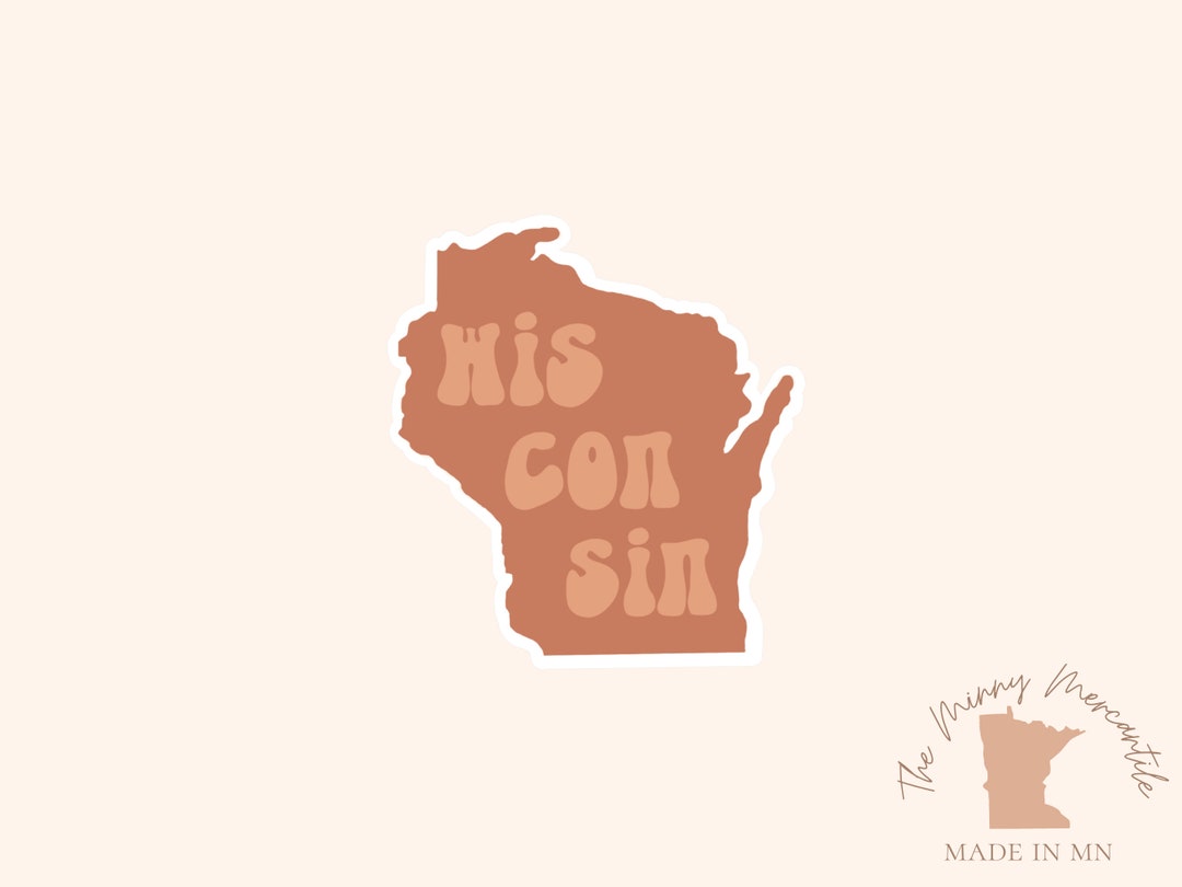 Wisconsin Sticker | Madison Wisconsin Sticker | WI Sticker | Midwest ...