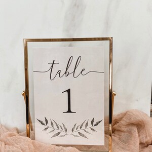 Printable Wedding Table Numbers | Wedding Table Numbers | Eucalyptus ...