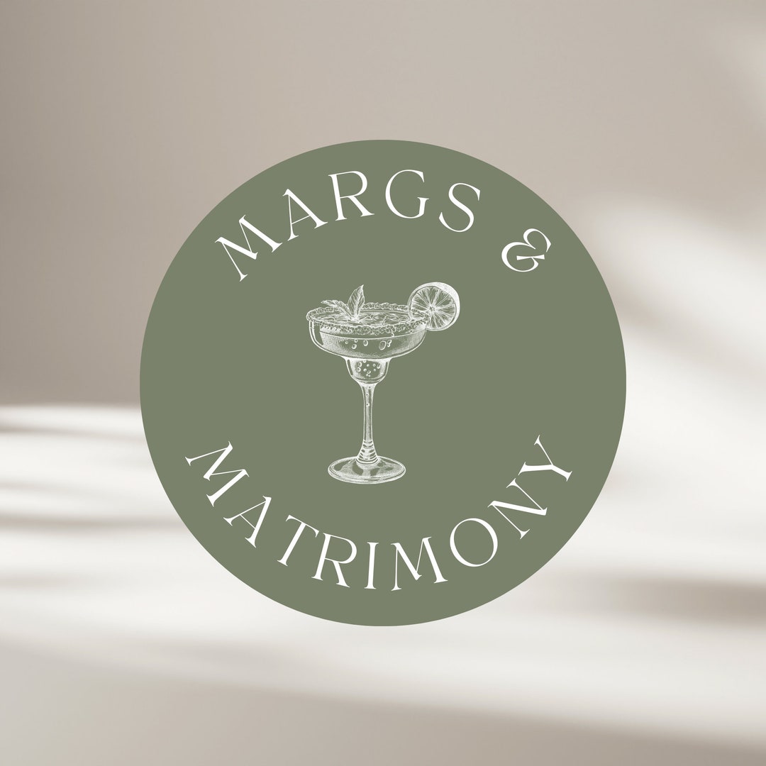 Margaritas and Matrimony Sticker, Bachelorette Party Sticker, Margs and ...