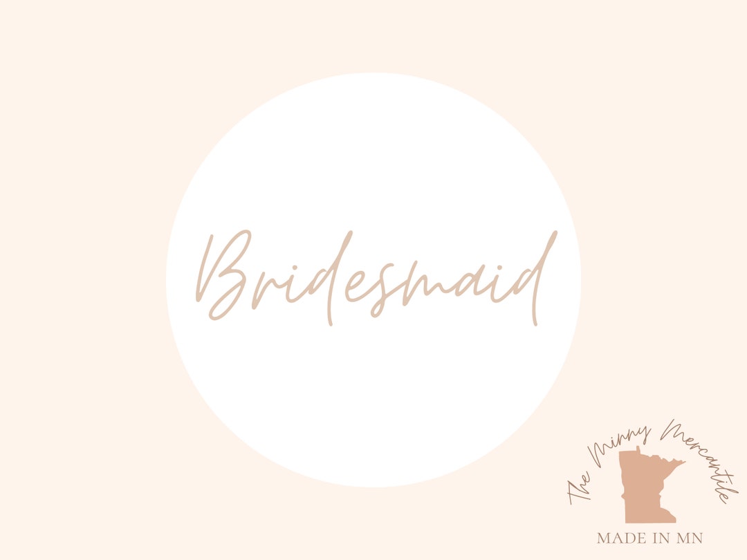 Bridesmaid Sticker | Bride Sticker | Bridal Party Stickers | Bridesmaid ...