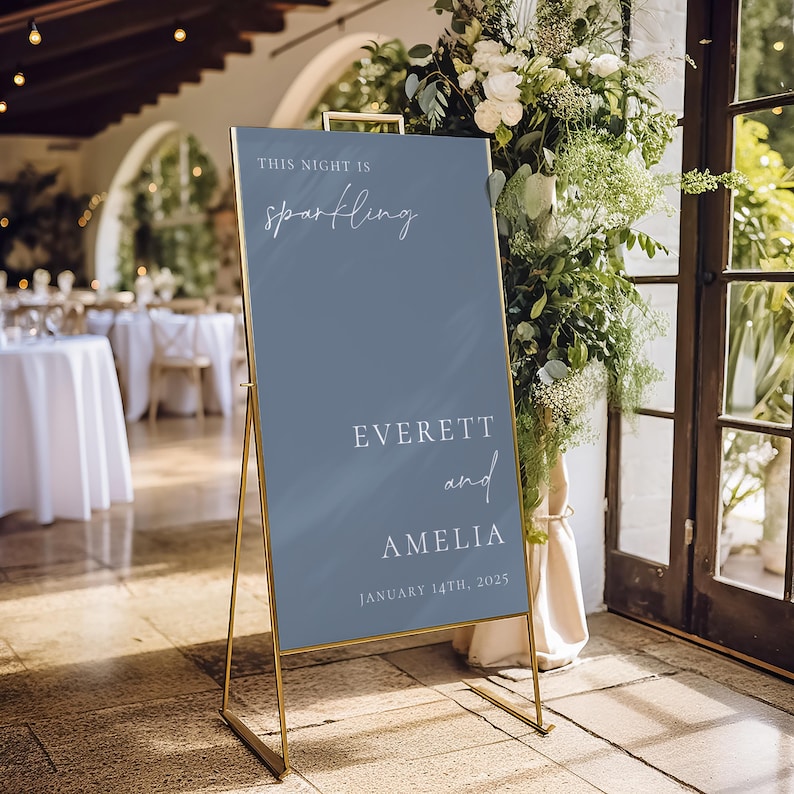 Enchanted Wedding Sign, Swiftie Wedding Sign, This Night is Sparkling ...