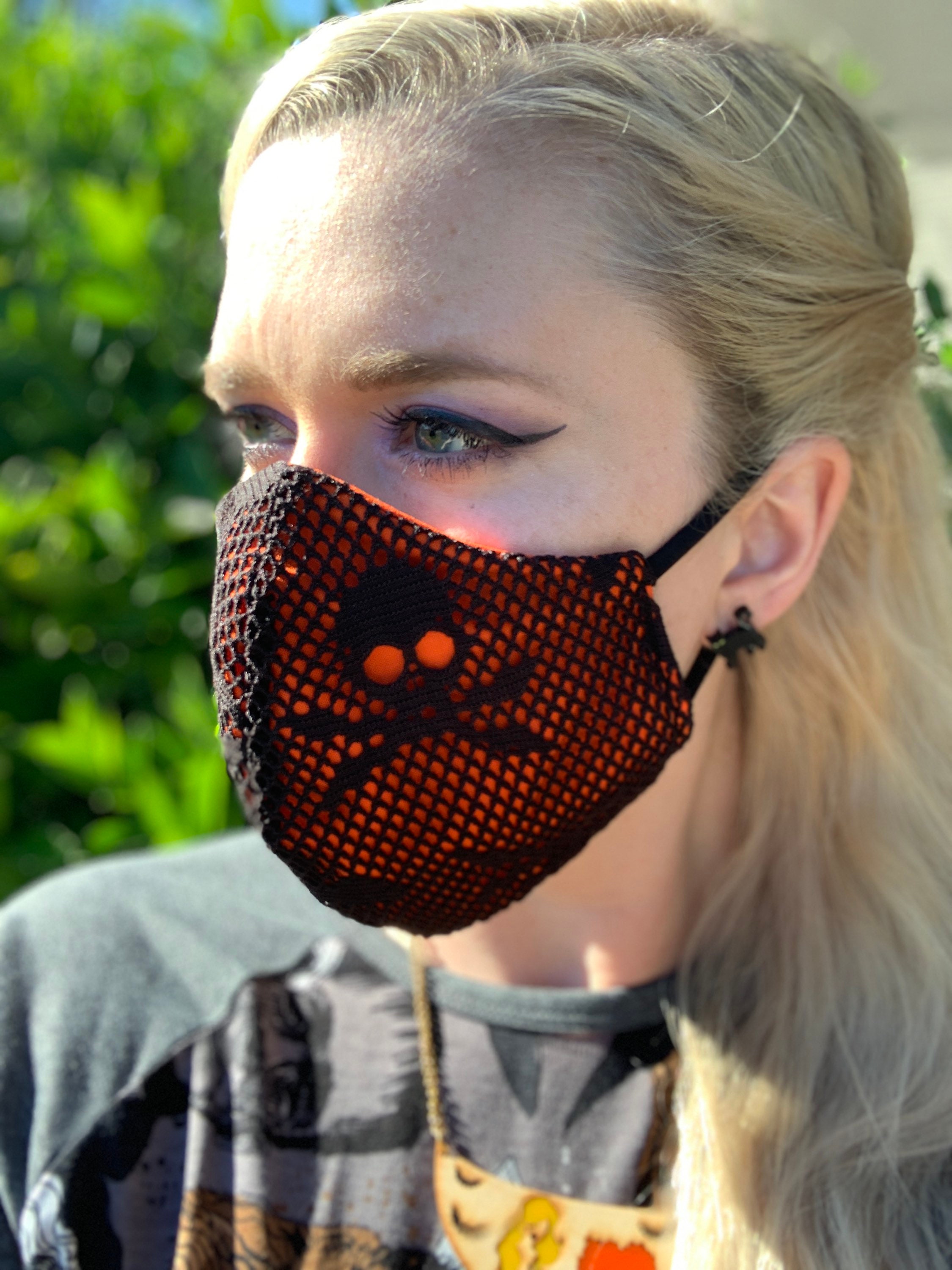 Skull and Crossbones Face Mask | Etsy