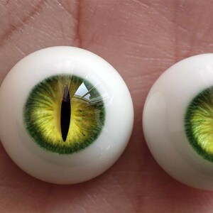 Gold Beast Pupil BJD Doll Eyes, Custom Resin Doll Eyes Doll Realistic ...