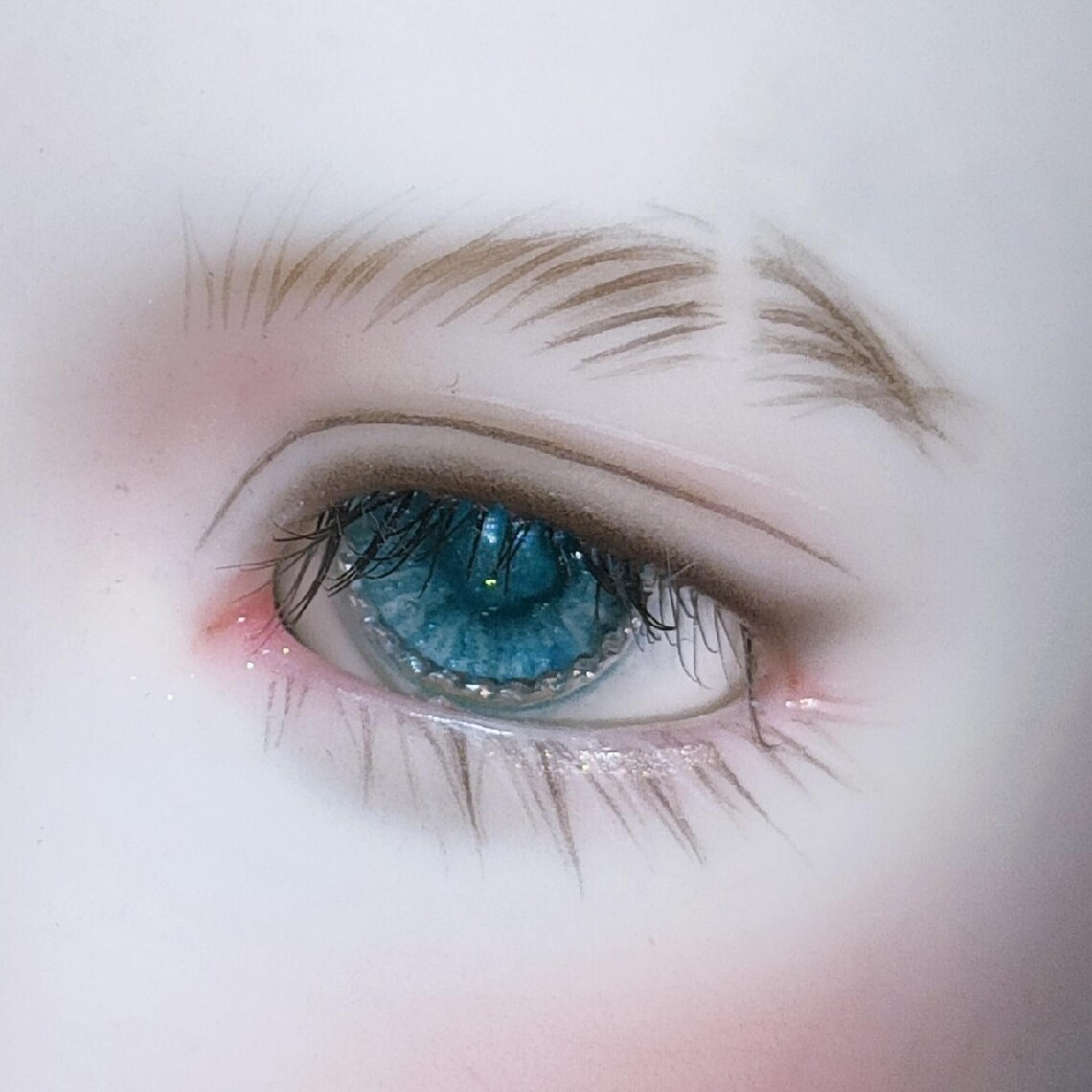 Realistic Blue Resin BJD Eyes With Diamonds (10mm-24mm) - Etsy