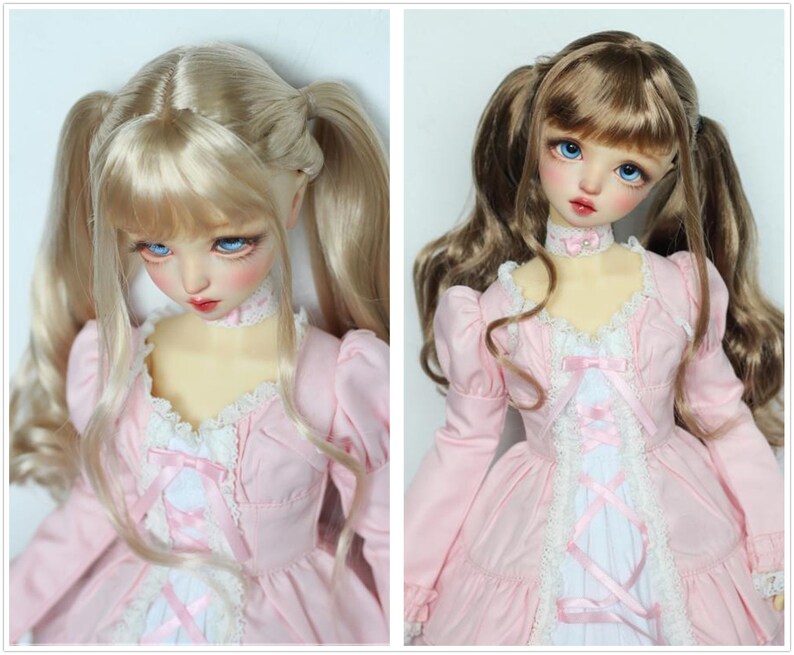 Long Curly Doll Wig: BJD Sd/msd/yosd Art Doll Accessory (6-7" 7-8" 9-10 ...