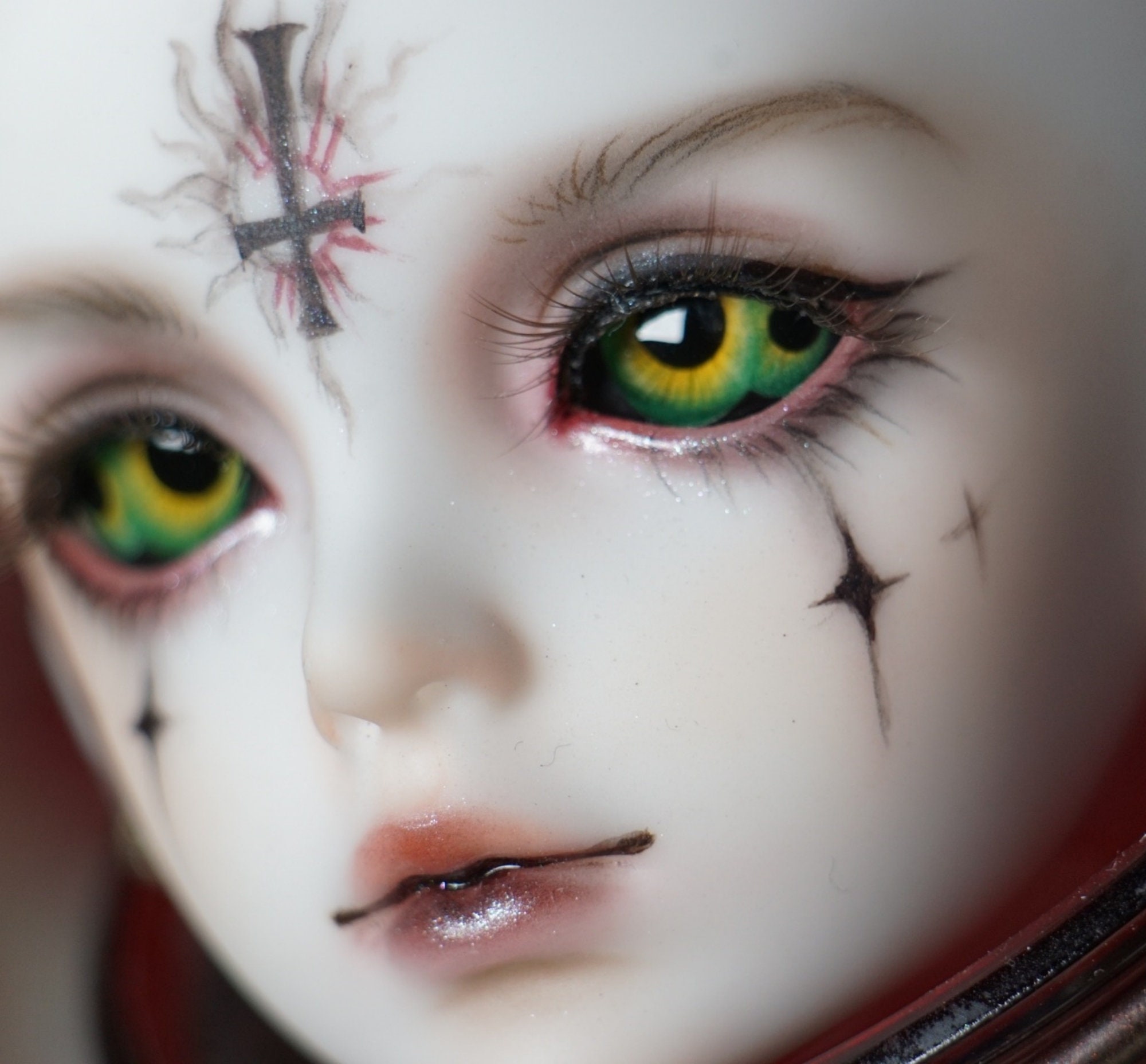 Double Pupil BJD Doll Eyes: Resin Devil Eyes, Halloween Gifts (14/16MM ...