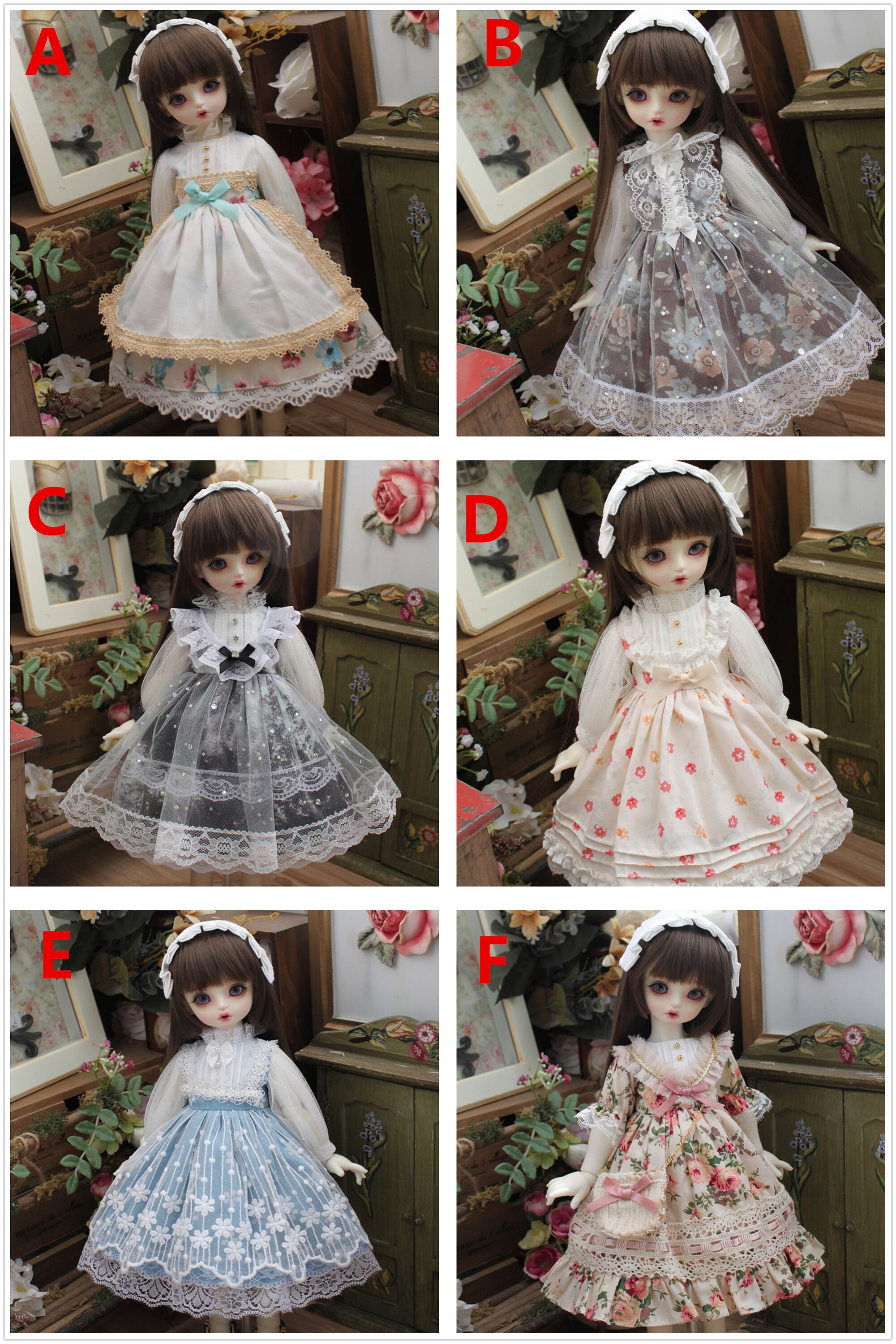 SD Bjd Clothes Lolita Dress Bjd Outfit Fashion Girl Doll | Etsy