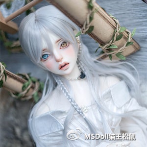 Custom BJD Doll Wig: Wolf Tail Pigtails, 1/3 1/4 1/6 1/8 Size - Etsy