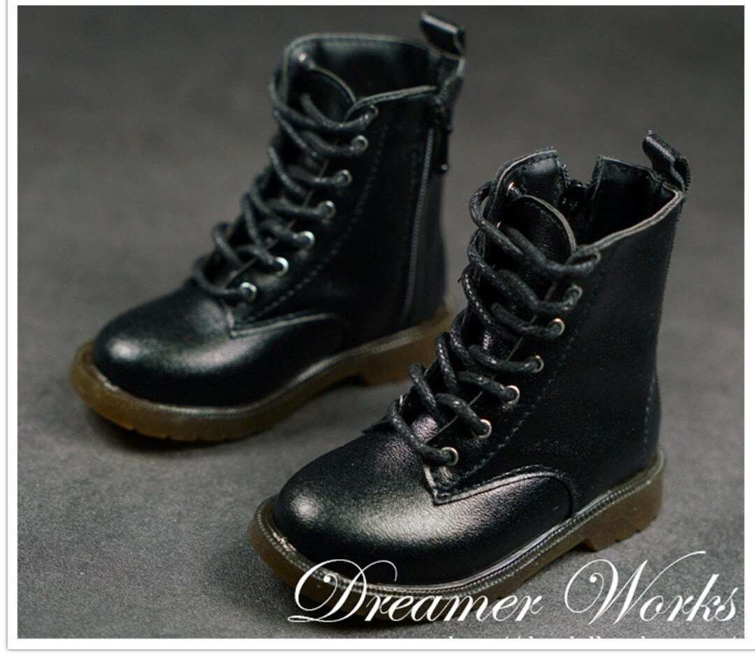 BJD Doll Lace up Ankle Boots Uncle Military Boots 1/3 BJD Martin Boots ...