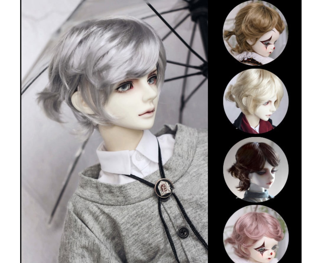 1/3 1/4 1/6 1/8 Short Wig Boy Doll Wigs Bjd Wig 9-10 8-9'' 7-8 6-7 ...