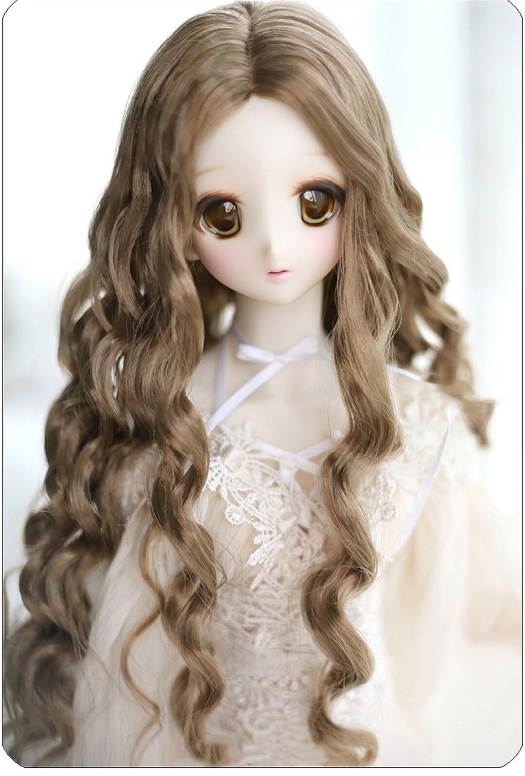 6-7" 7-8" 8-9" 9-10" BJD Doll Wavy Wig Fashion Wig Big Curly Wig, Cute ...