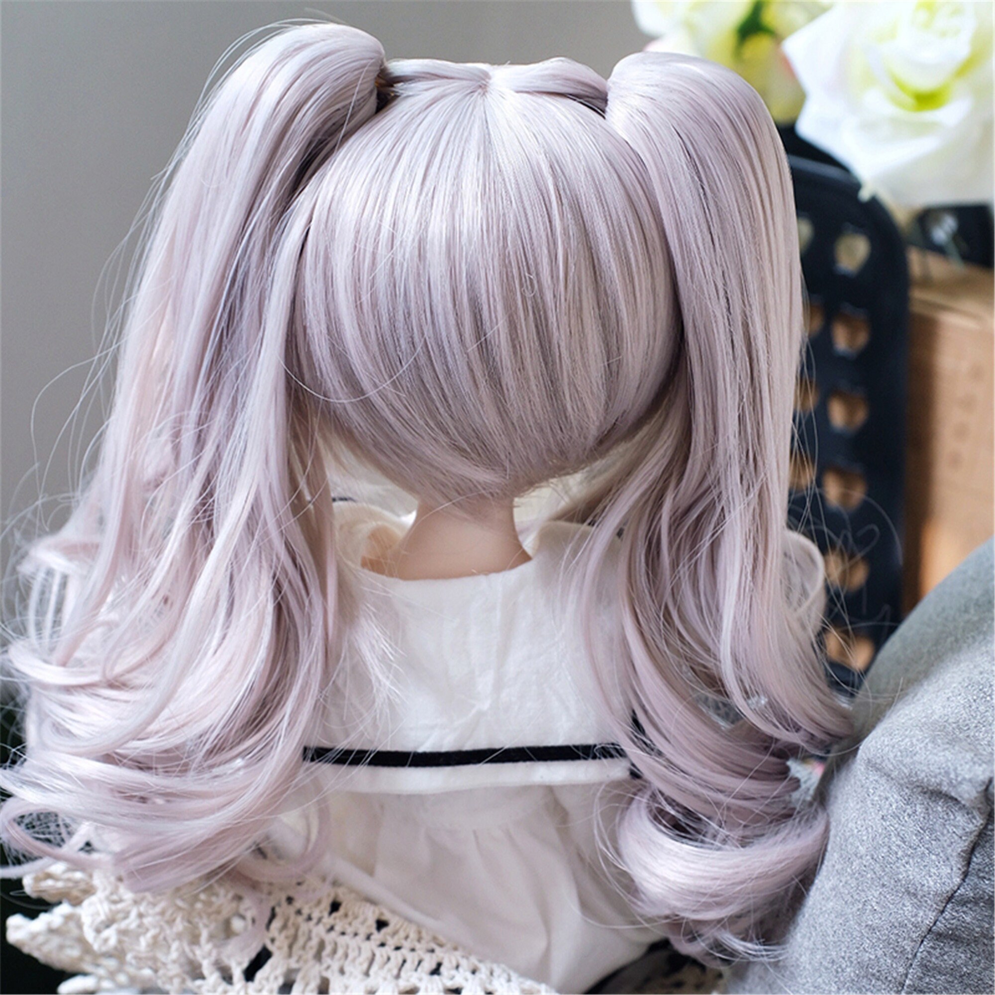 Bjd Long Curly Wig for Dolls Fashion Doll Wig 1/3 BJD Wig for | Etsy