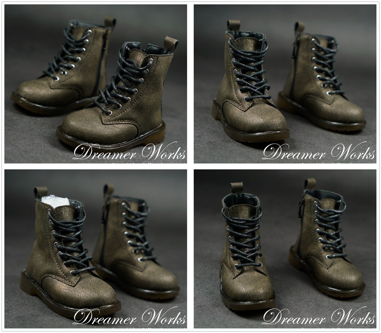 BJD Doll Lace up Ankle Boots Uncle Military Boots 1/3 BJD - Etsy