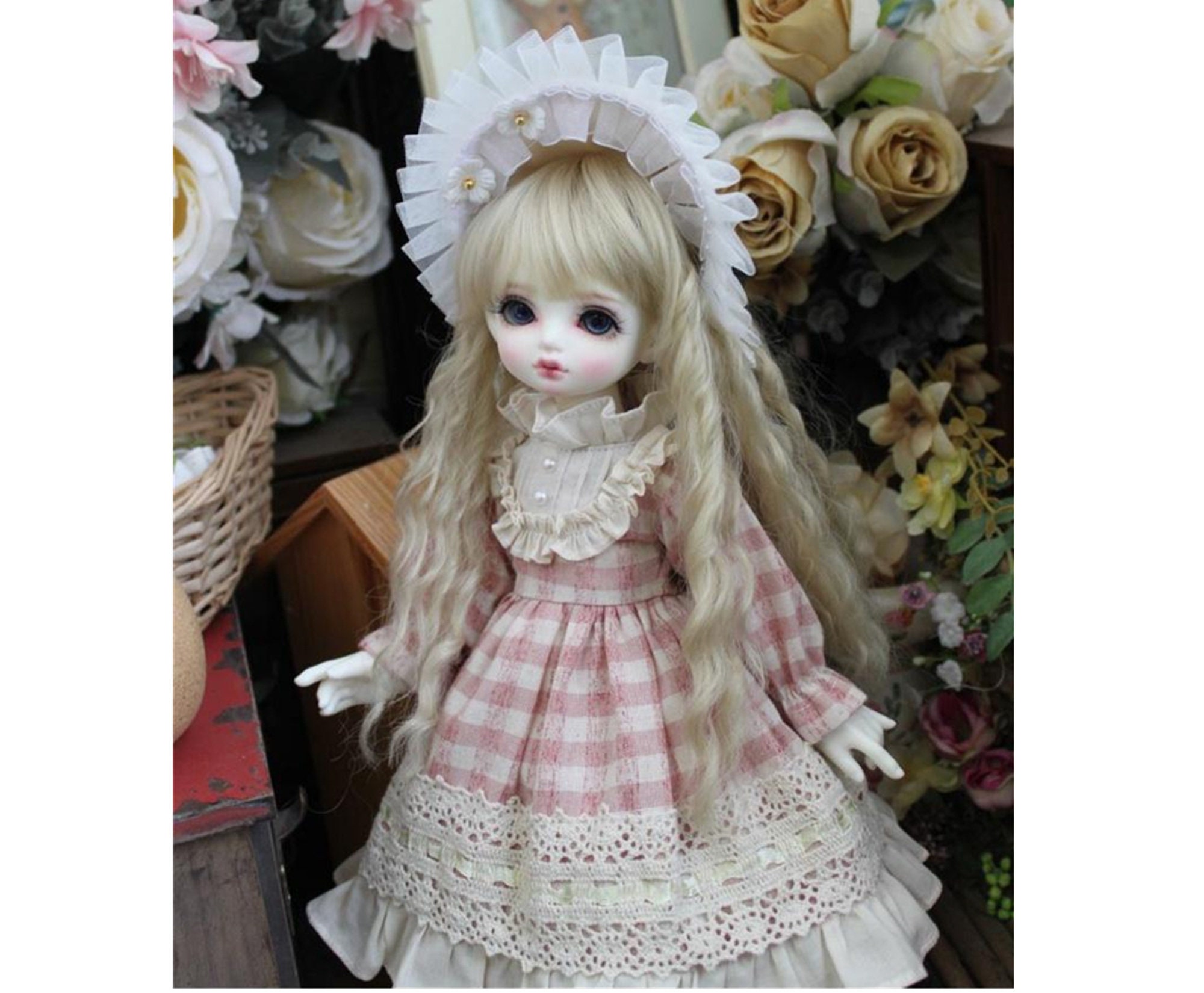 Pink Doll Dress Bjd Clothes 1/3 SD Clothes1/4 MSD Dress1/6 | Etsy