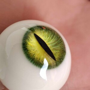 Gold Beast Pupil BJD Doll Eyes, Custom Resin Doll Eyes Doll Realistic ...