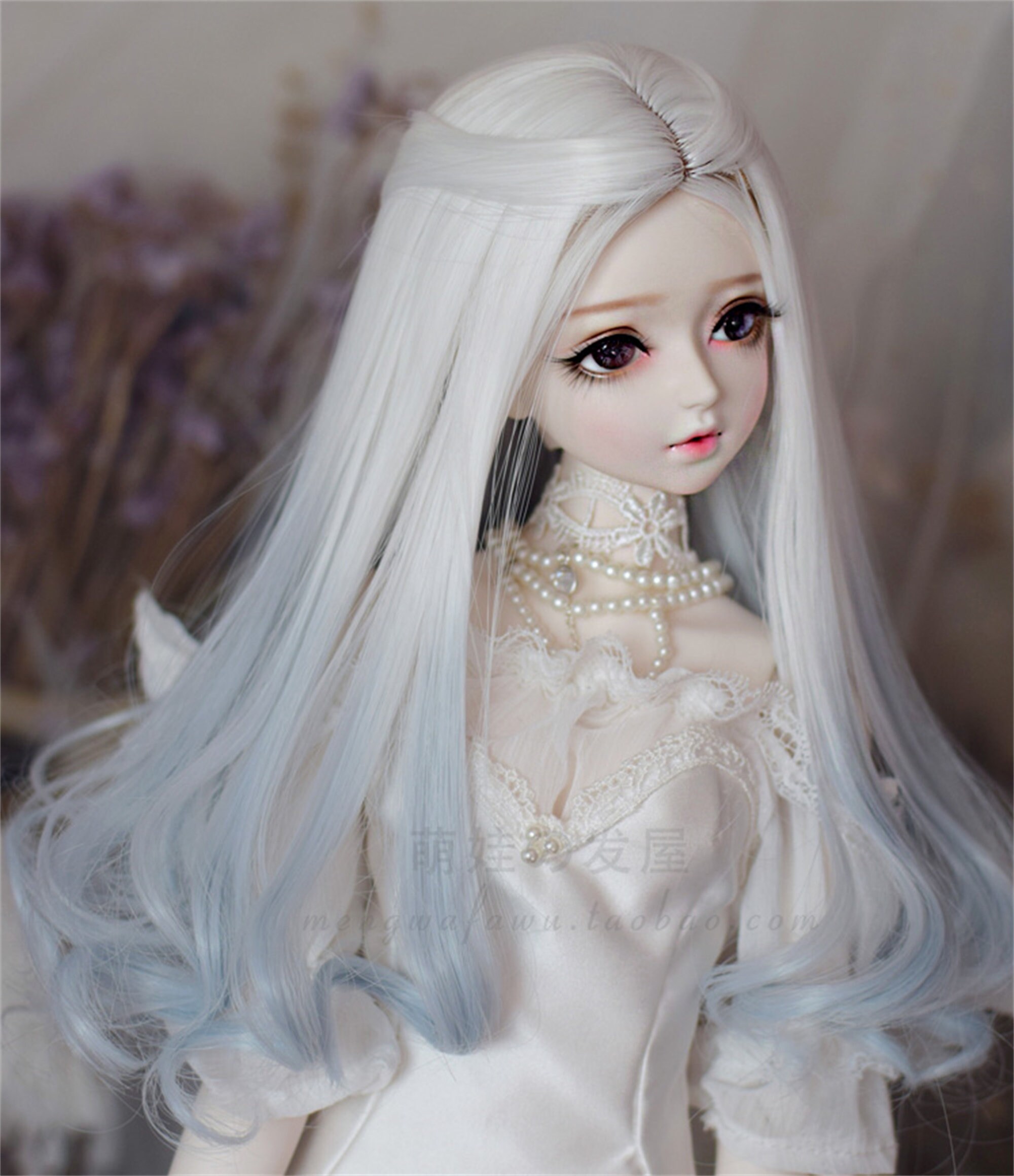 1/3 1/4 1/6 BJD Wig Fashion Doll Wig Gradient Long Curly Wig - Etsy