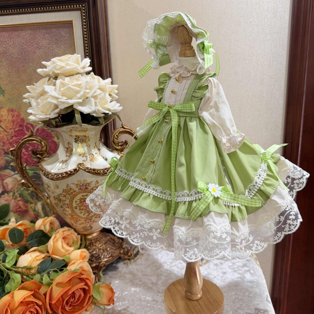 BJD Lolita Style Dress Spring Green BJD Dress BJD Fairy Dress Casual ...