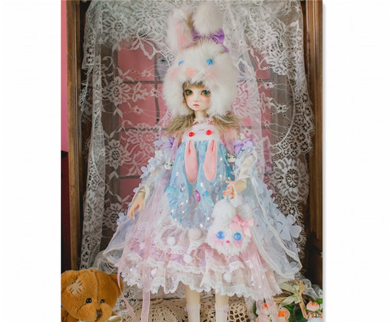 1/4 1/3 1/6 BJD Rabbit Clothes Doll Dress Suit Sd Doll Fashion | Etsy