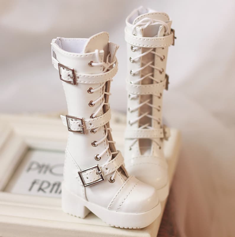 Black Leather Doll Boots Bjd High Boots for 1/3 BJD Shoes SD - Etsy