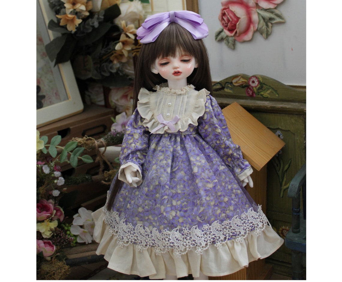 Red Vintage BJD Palace Dress 1/3 1/4 1/6 Clothes Doll Dress - Etsy