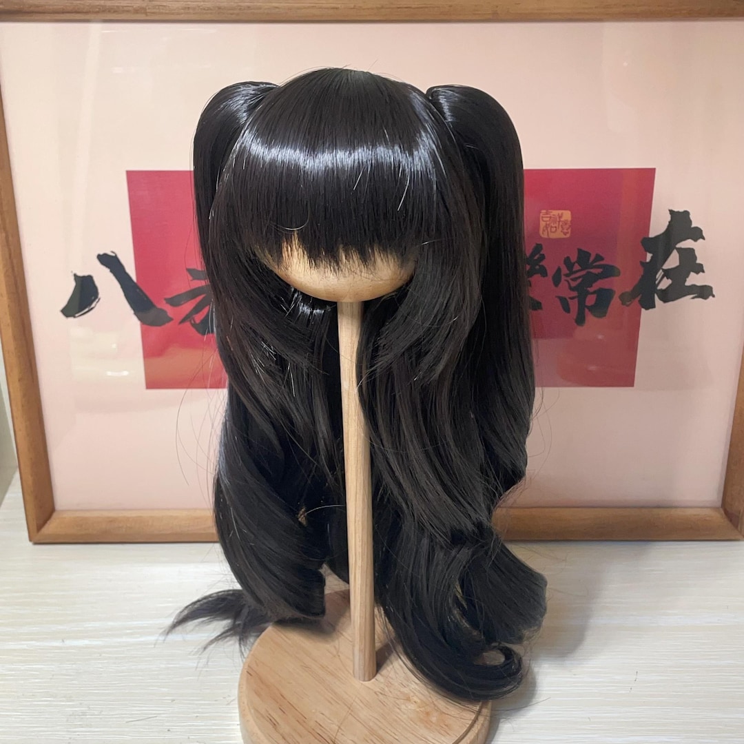 BJD Doll Wig: Long Curly Double Ponytail, 8-9" 7-8" 6-7" - Etsy