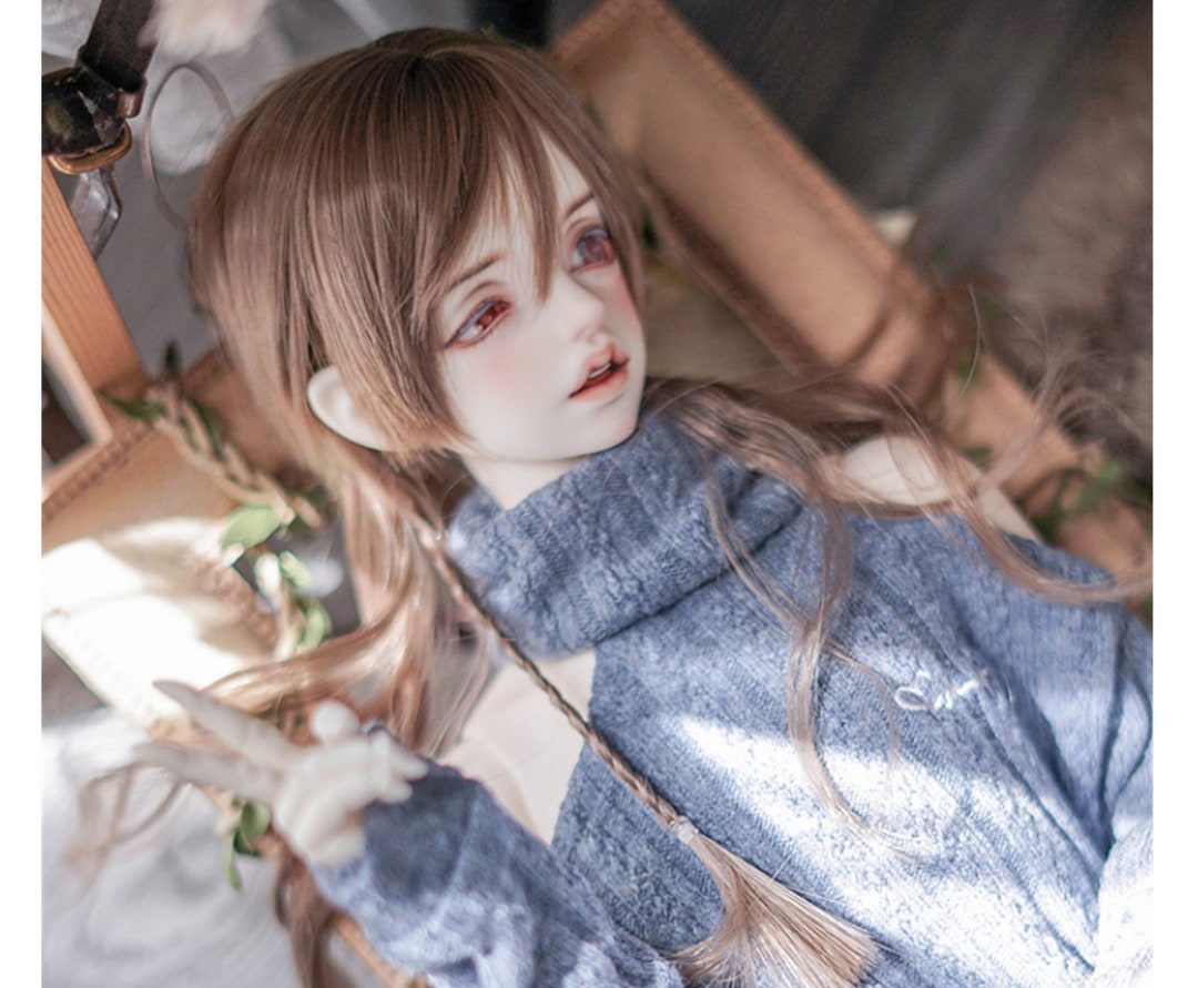 Custom BJD Doll Wig: Wolf Tail Pigtails, 1/3 1/4 1/6 1/8 Size - Etsy