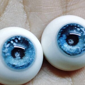 Blue Hand-painted Resin BJD Eyes: Winter Rin, 8-20mm - Etsy