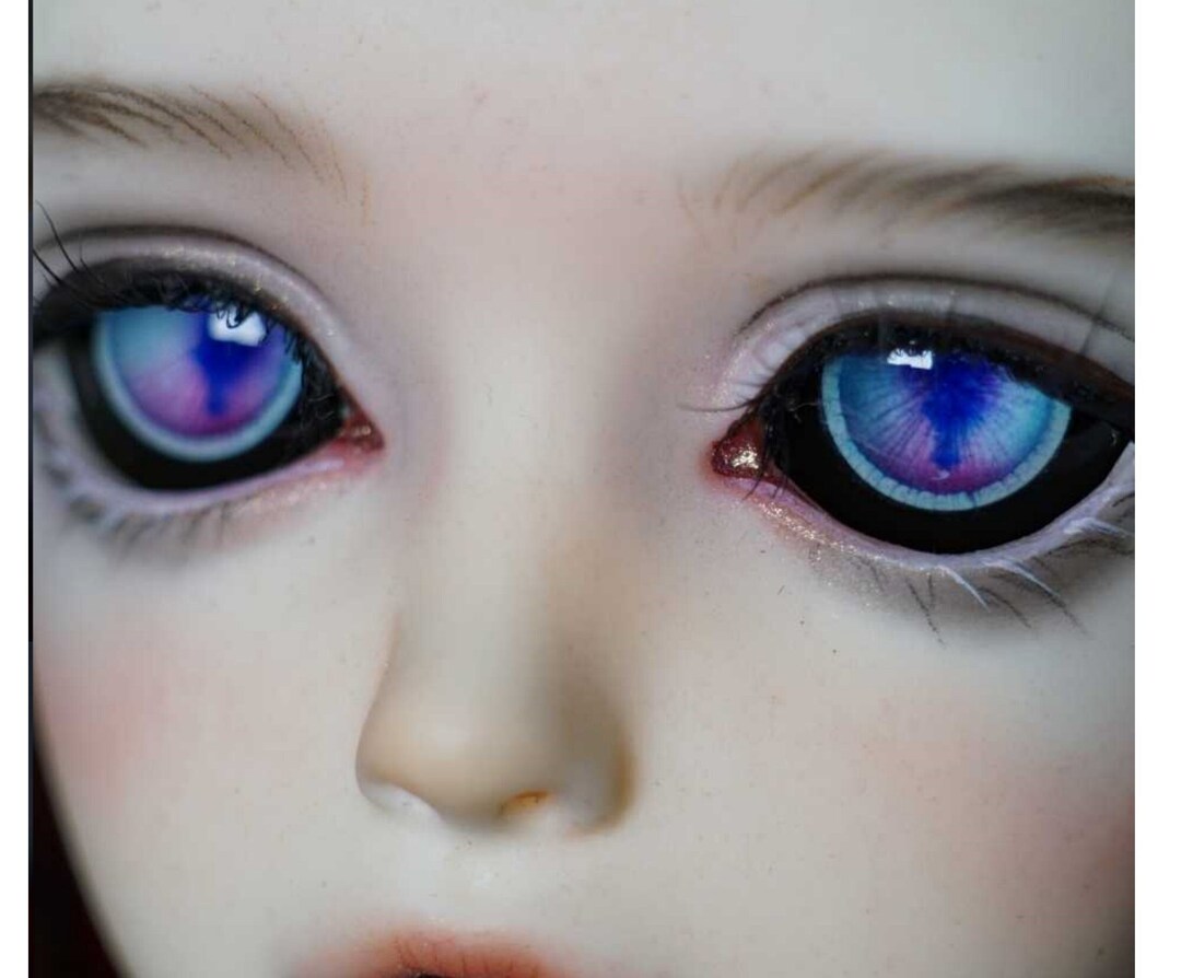 Pair of Resin Eyes for Dolls Realistic Eyes Doll Eyes for OB11 1/6 1/4 ...