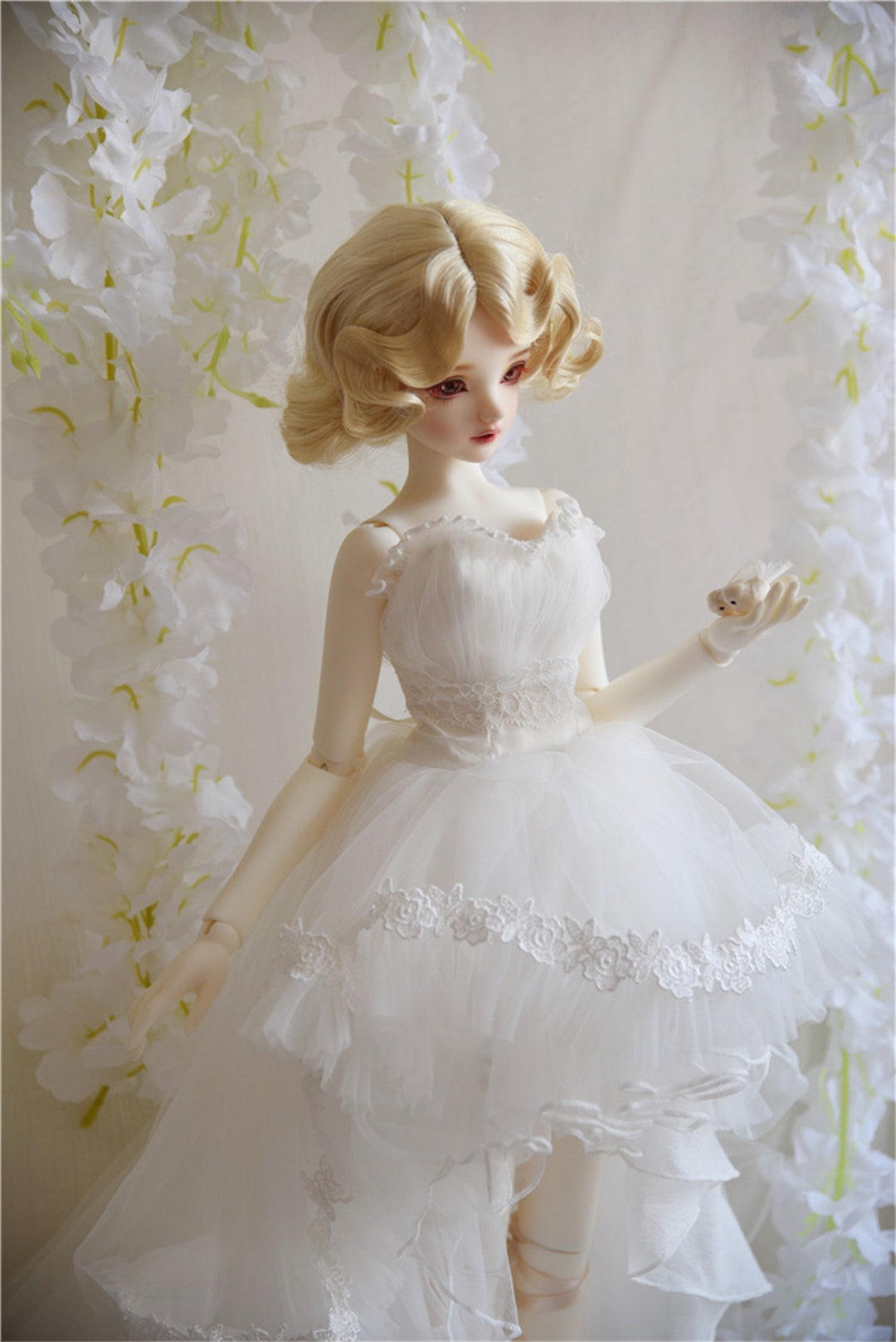 Bjd Wedding Dresses Doll Dress 1/6 1/4 1/3 BJD Clothes Outfit Gowns for ...