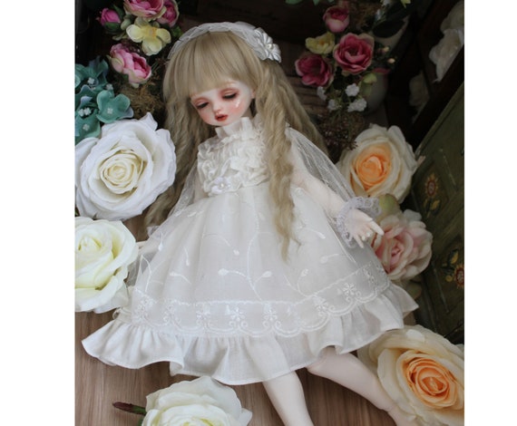 Toys & Games Toys Doll Clothing BJD Clothes SD doll Banding frill dress ...