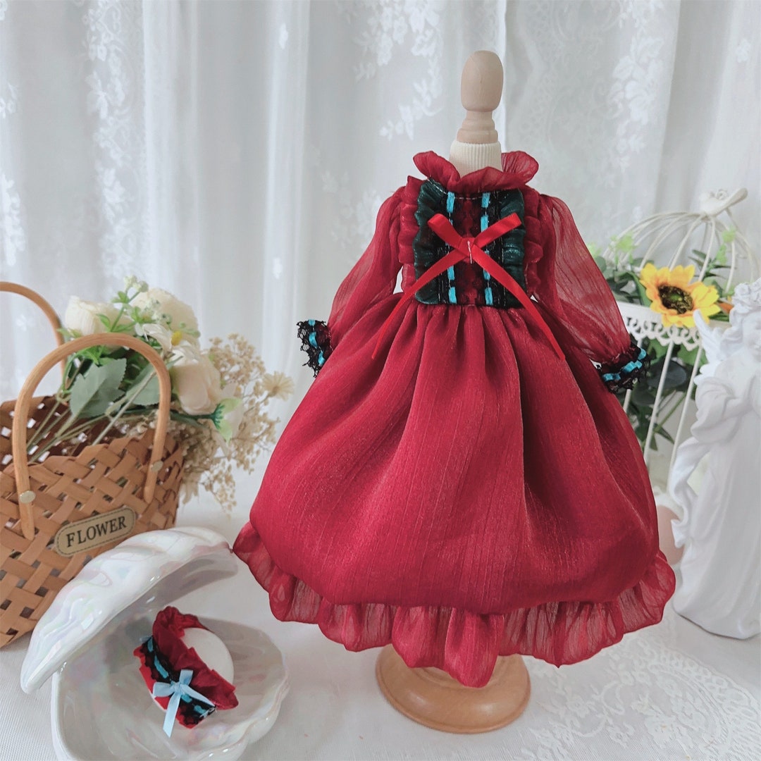 Bjd Fashion Doll Dress Bjd Clothes Long Sleeve Lolita Dress Doll ...