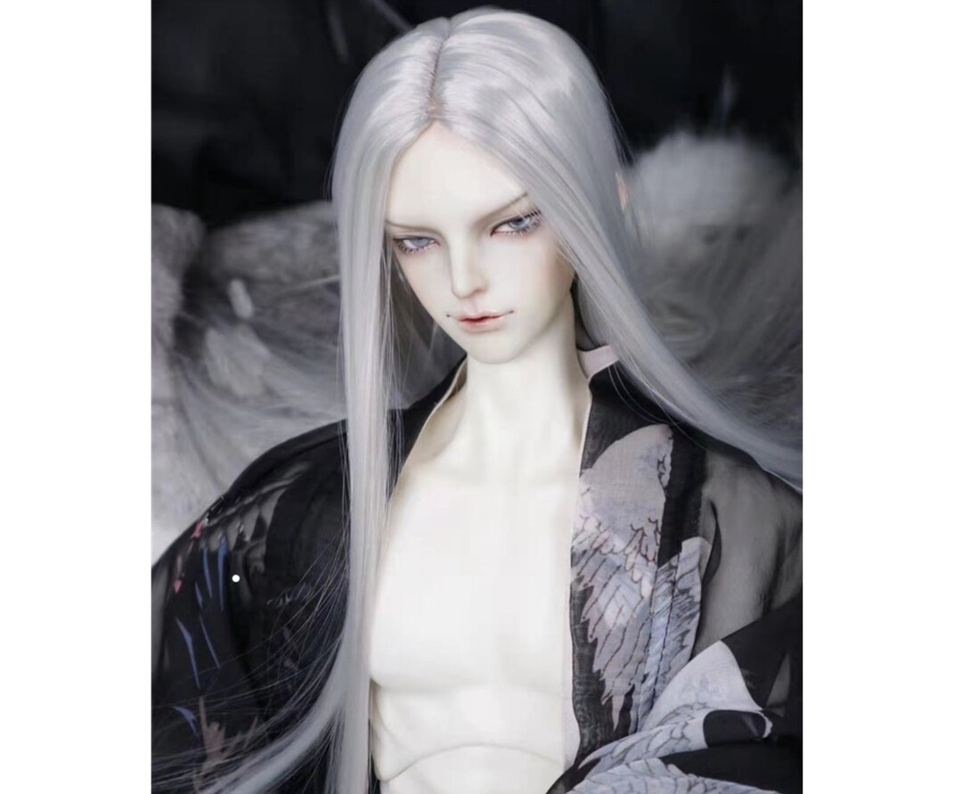 BJD Long Straight Doll Wig: SD Doll Hair (5-6" to 9-10" Head) - Etsy