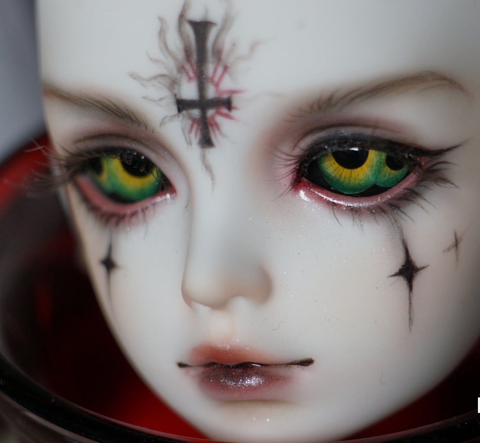 Double Pupil BJD Doll Eyes: Resin Devil Eyes, Halloween Gifts (14/16MM ...