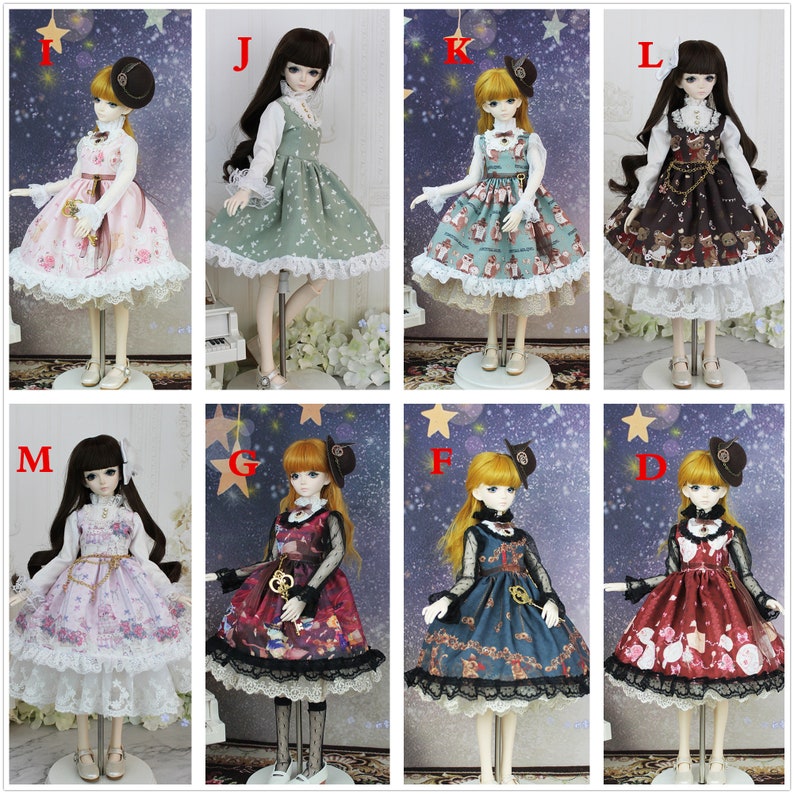 BJD Clothes SD Doll Dress 1/3 1/4 1/6 Fashion Bjd Dress Bjd - Etsy