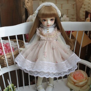 1/3 BJD Dress 1/6 Bjd Clothes 1/4 Msd Dress Doll Clothes Flower Blythe ...