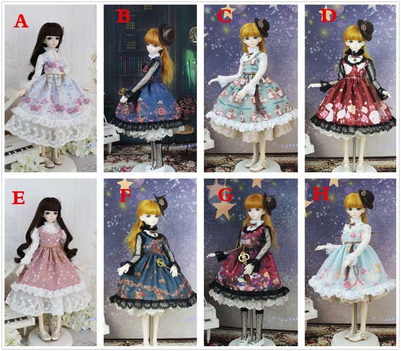 BJD Clothes SD Doll Dress 1/3 1/4 1/6 Fashion Bjd Dress Bjd | Etsy