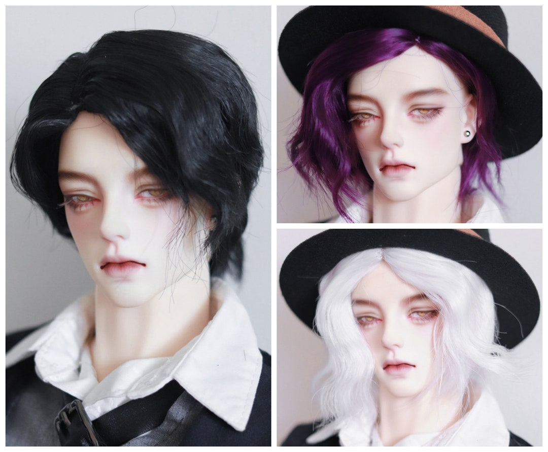 Short Doll Wig 6 Colors Cool Boy Doll Wig 1/6 1/4 1/3 BJD Wig for Msd ...