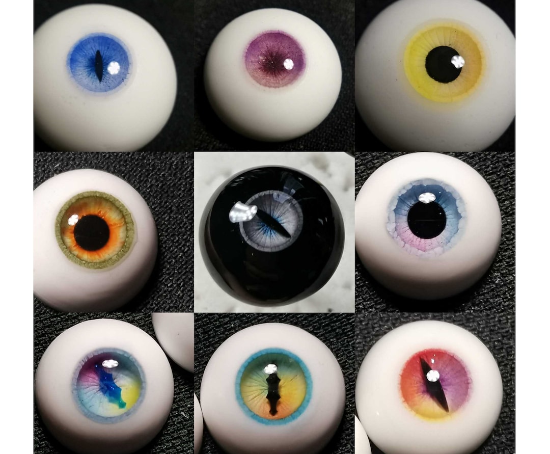 BJD Eyes, Doll Eyes, Custom Resin Eyes for Ball Joint Doll, Realistic ...