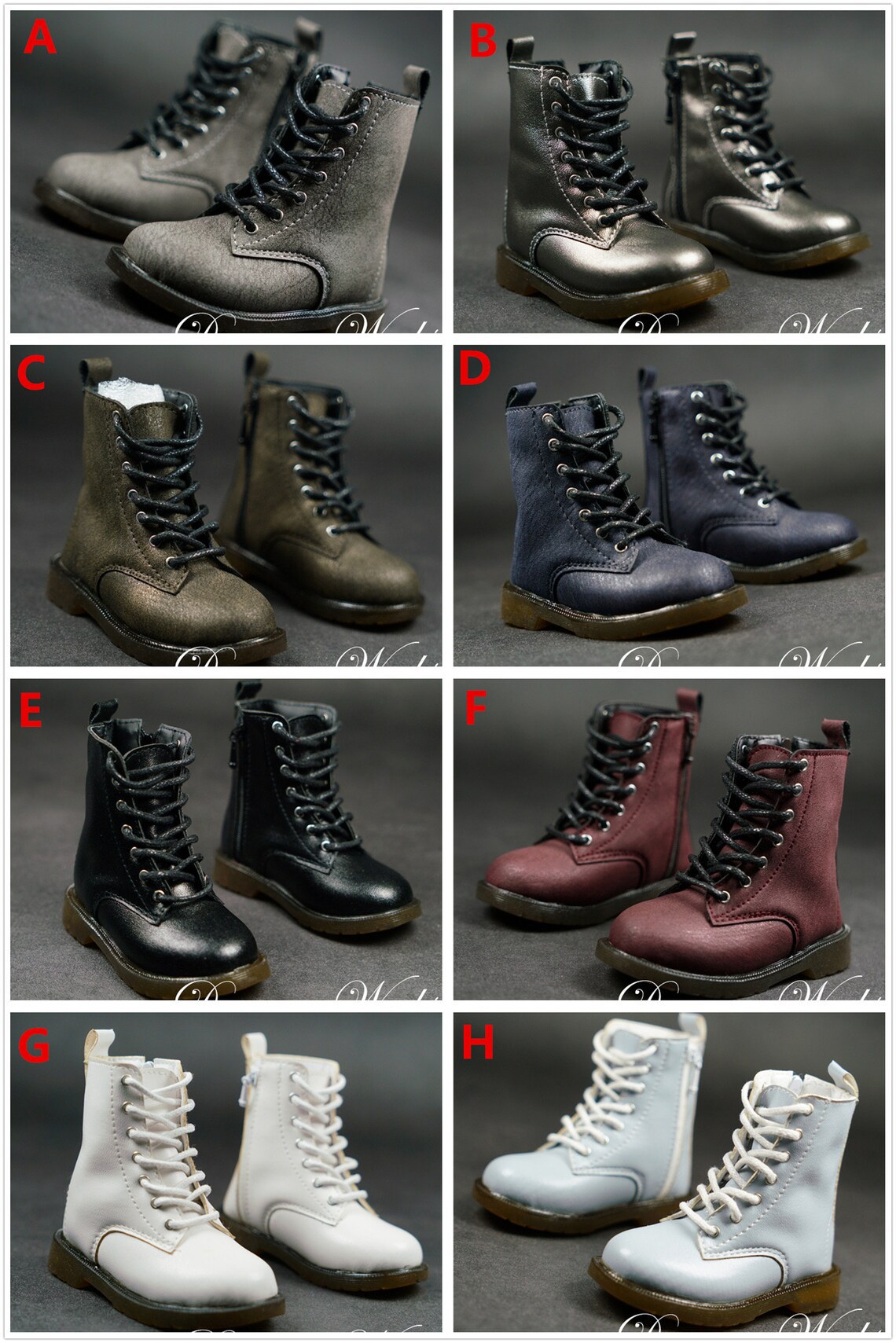 BJD Doll Lace up Ankle Boots Uncle Military Boots 1/3 BJD - Etsy