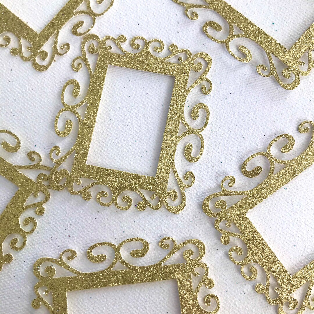 Photo Frame Cupcake Toppers Frame Cupcake Toppers Baroque Cupcake ...